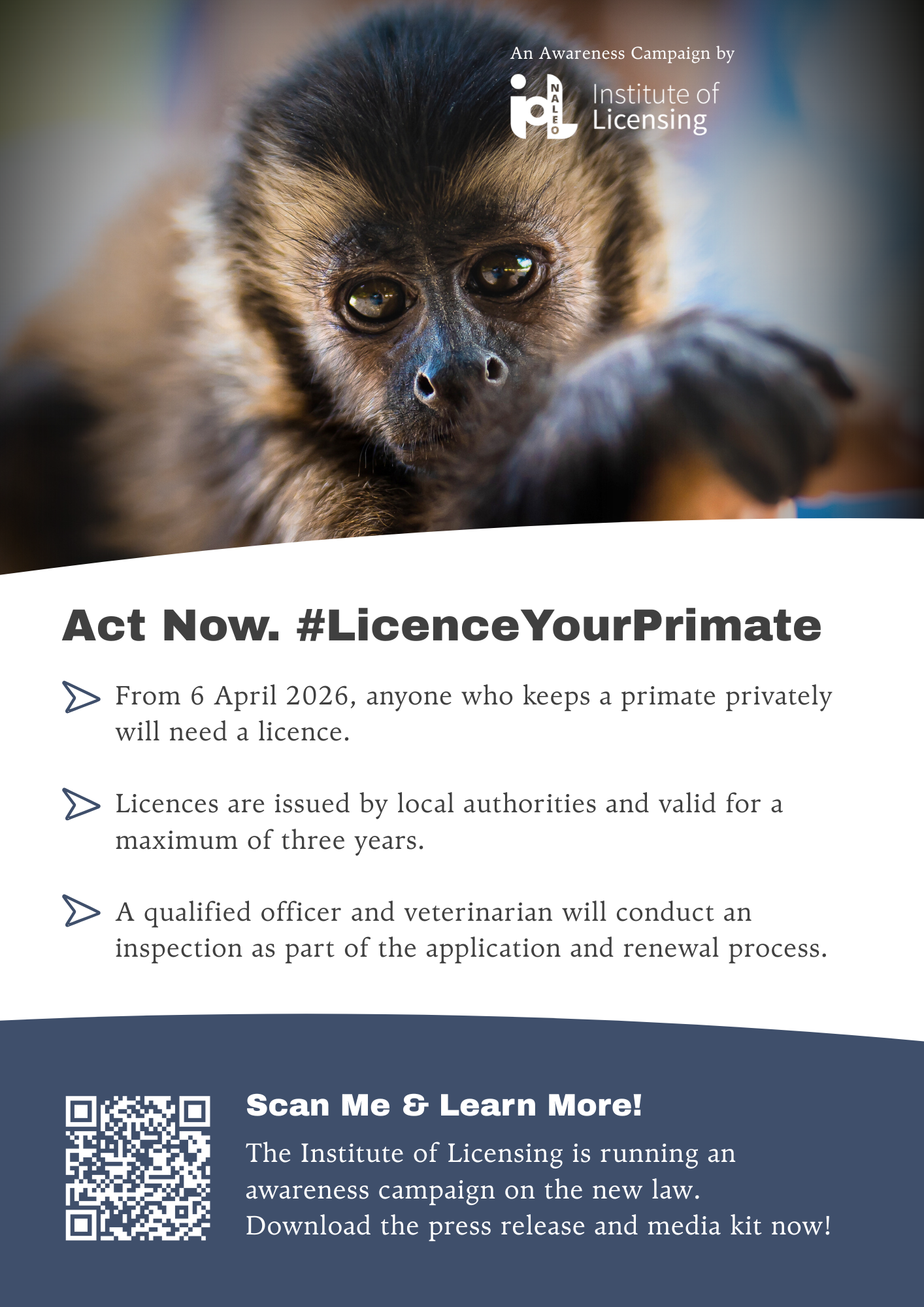Primate Licensing Campaign - Institute of Licensing (IoL)